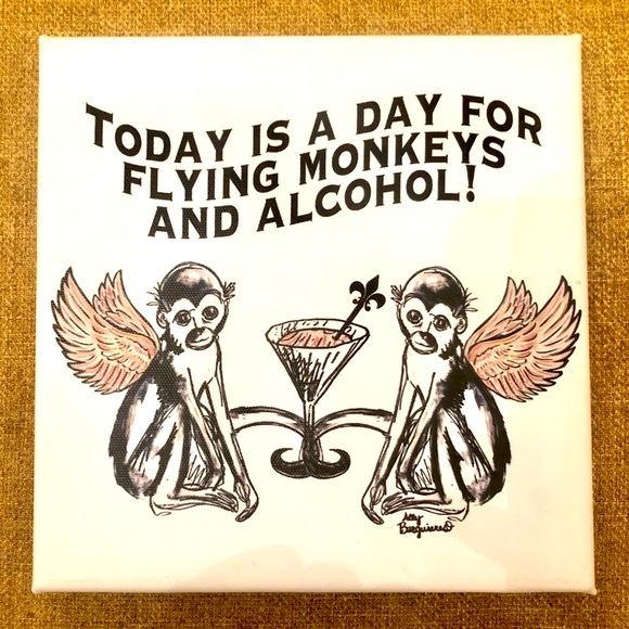 Art | Today Is A Day For Flying Monkeys And Alcohol Signed Giclee Print ...